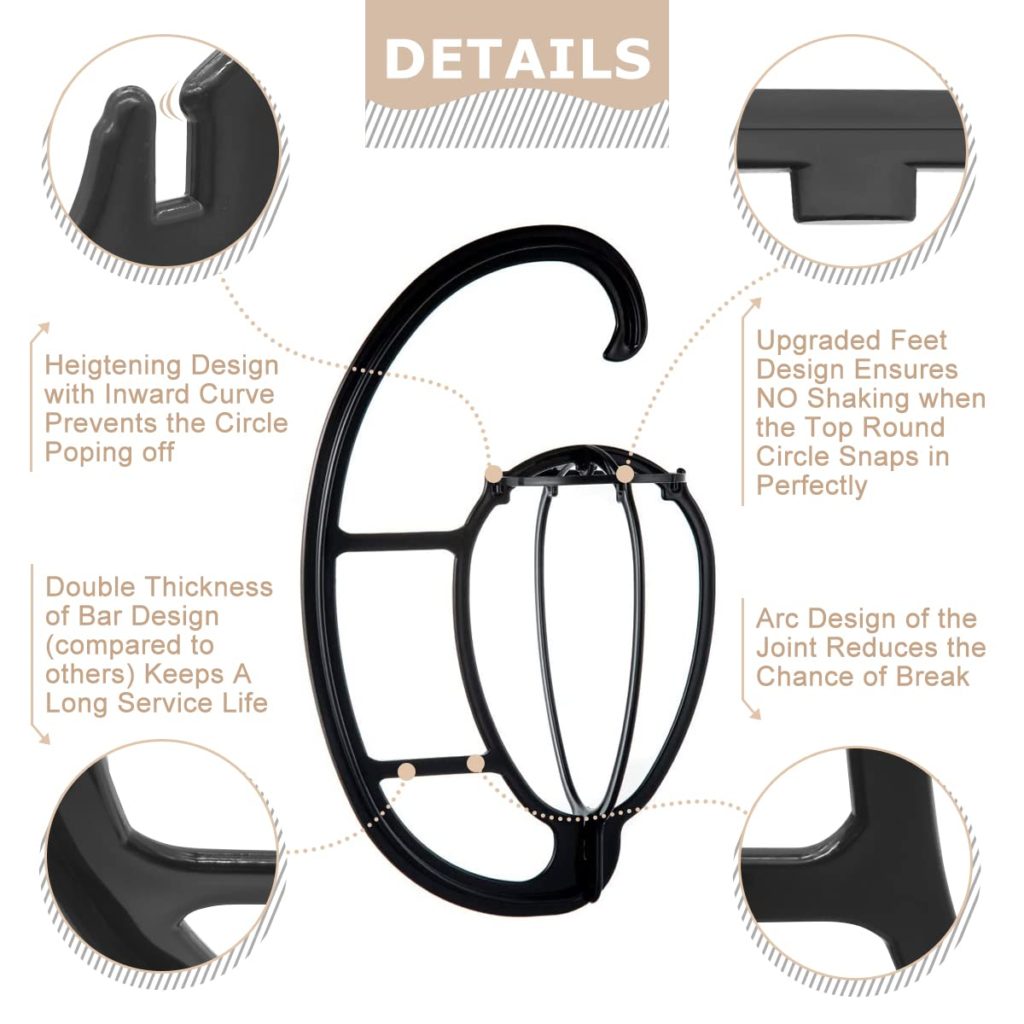 Hanging Wig Stand, Wig Drying Stand, 2 Pack