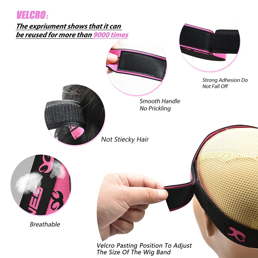 2PCS Elastic Bands for Wig,Wig Bands for Keeping Wigs in Place,Lace ...