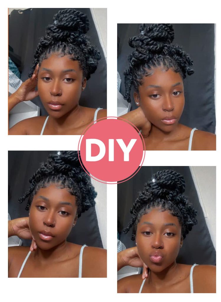 Pre-fluffed Spring Twist Hair,24 Inch 3 Packs Springy Afro Twist Hair ...