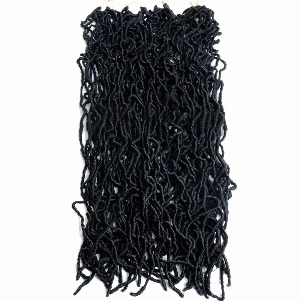 6 Packs Soft Locs Crochet Hair Pre Looped 18 Inch Faux Locs Crochet ...
