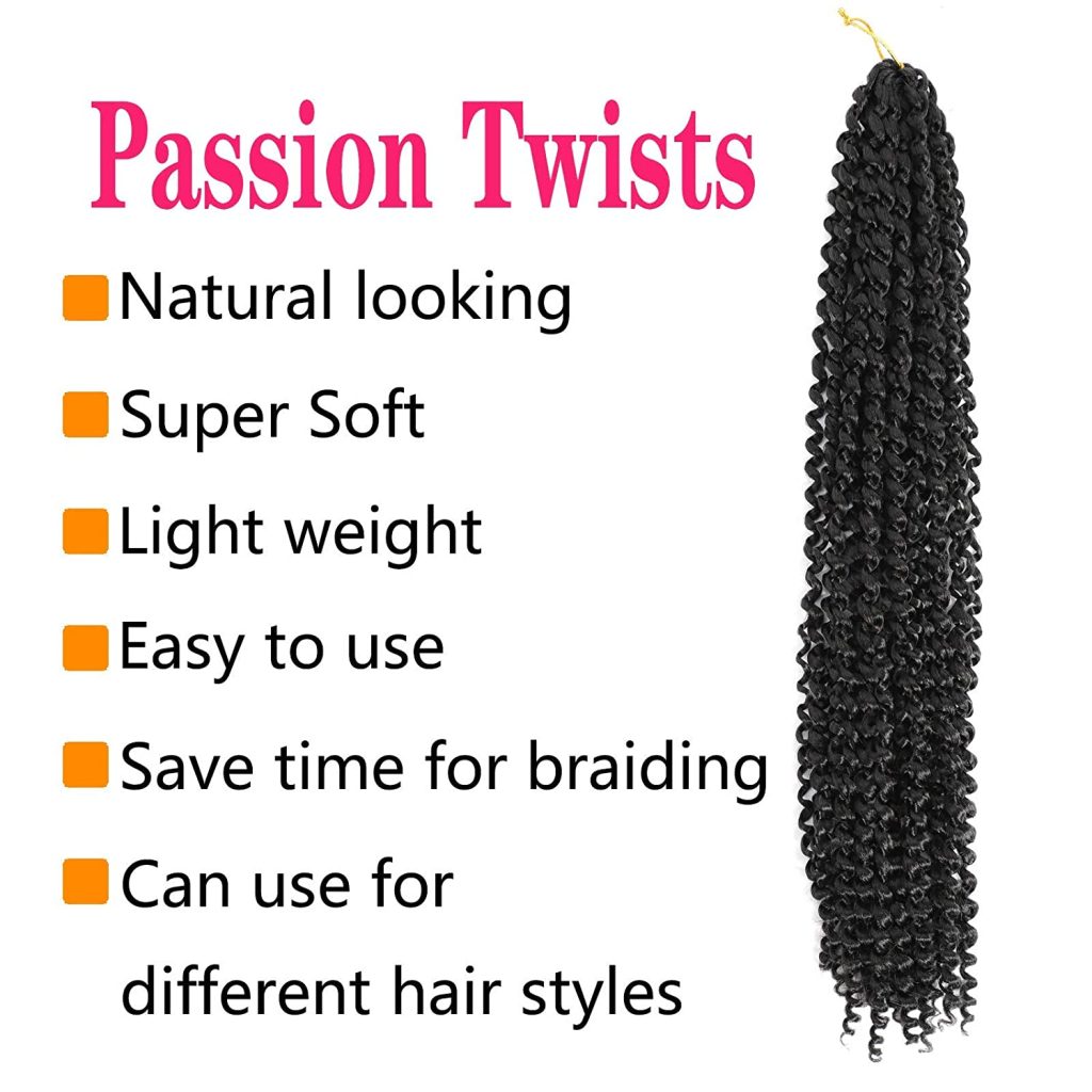 Passion Twist Hair 12 Inch 7 Packs For Black Women Water Wave Crochet ...