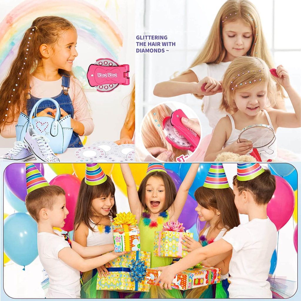 Kit Hair Bedazzler with 180 hair gems, bay gem machine, stamper for ...