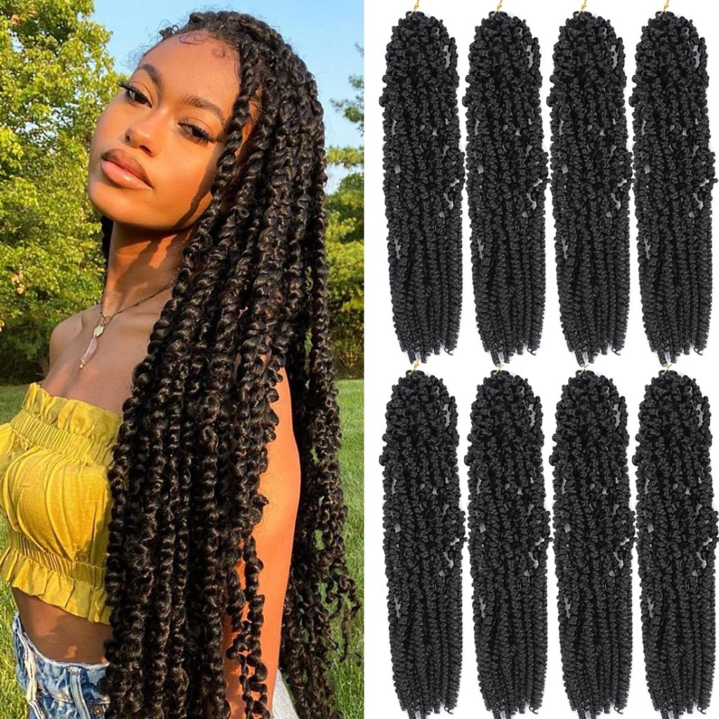 10 Packs Pre-twisted Short Bob Passion Twist Hair 10 Inch Crochet Hair ...