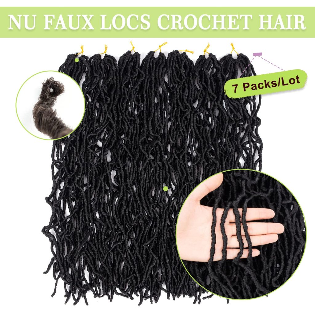 Faux Locs 14 Inch Crochet Hair Soft Locs 7 Packs Crochet Hair For Women ...