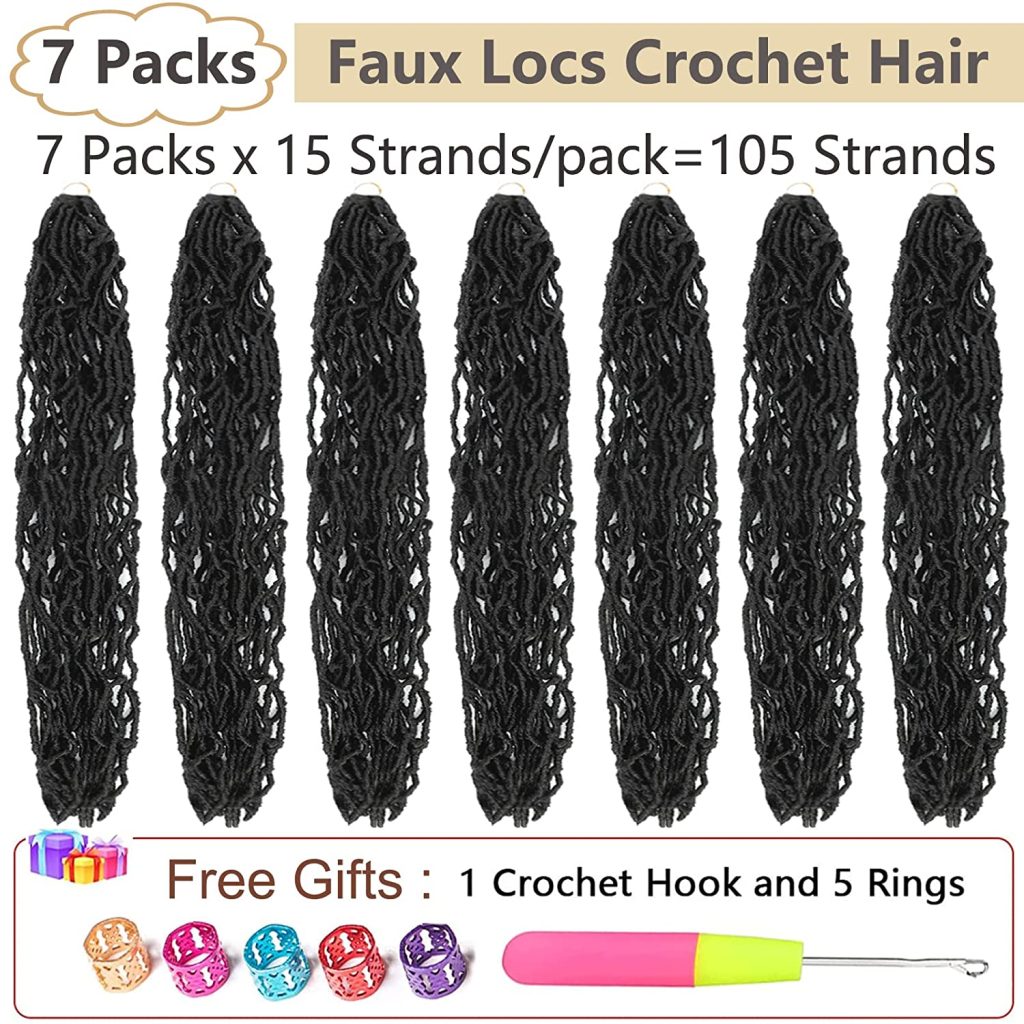 Faux Locs Crochet Hair Soft Locs 12 Inch 7 Packs Crochet Locs For ...
