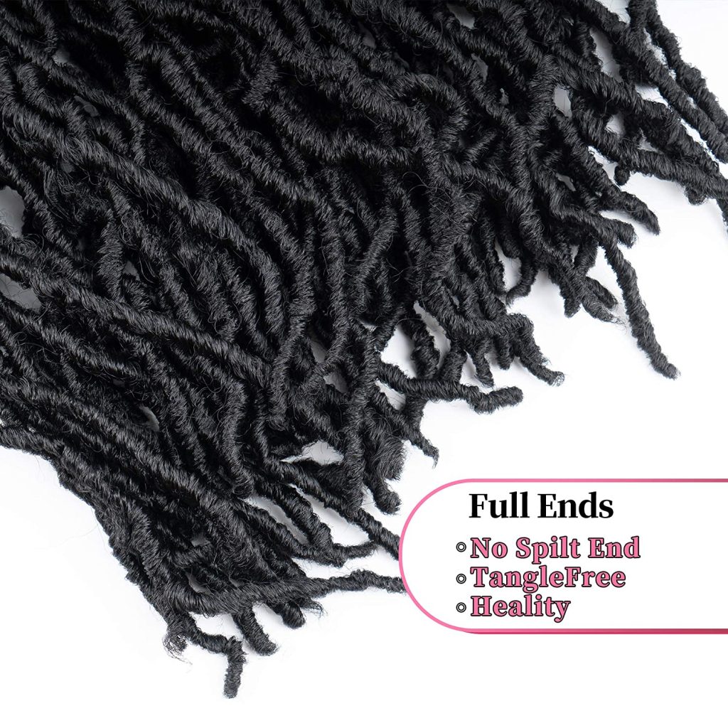 18 Inch Faux Locs Crochet Hair Faux Locs Crochet Braids Hair 6 Packs ...